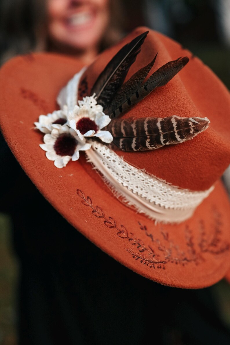 Custom Burnt/ Branded Cowboy Hat - Etsy