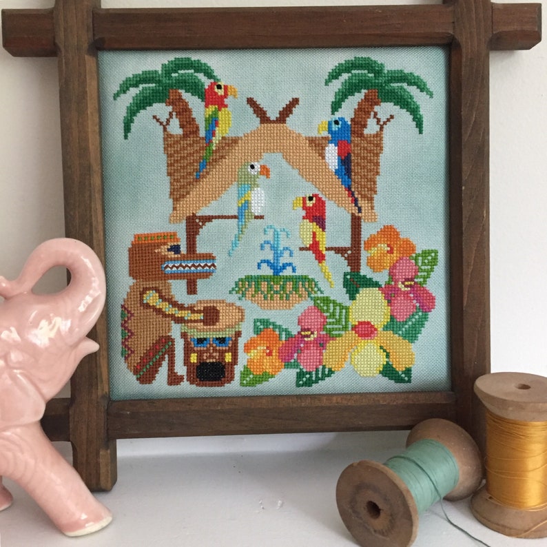 Tiki Cross Stitch Pattern: Ride Inspired Fan Art - PDF Instant Download ...