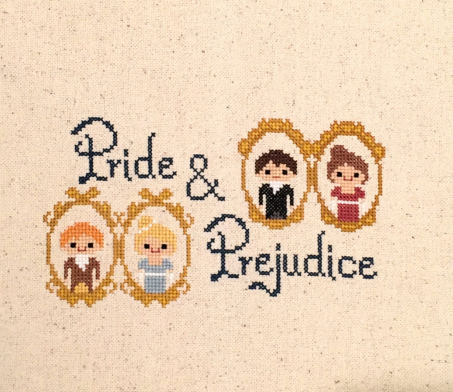 Pride and Prejudice Cross Stitch Pattern Jane Austen Inspired - Etsy UK