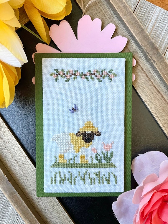 Wooly Wellies Cross Stitch Pattern Spring Fling Series: PDF - Etsy