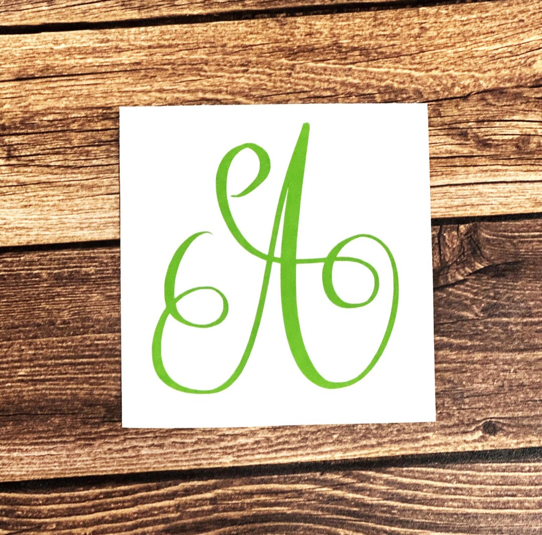 Monogram Decal | Yeti Decal | Car Decal | | Personalized Monogram Sticker | Personalized ...