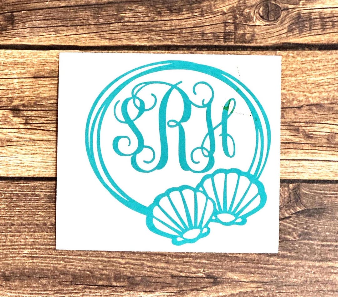 Monogram Decal for Yeti, Truck & Tumble Decal, Personalized Monogram ...