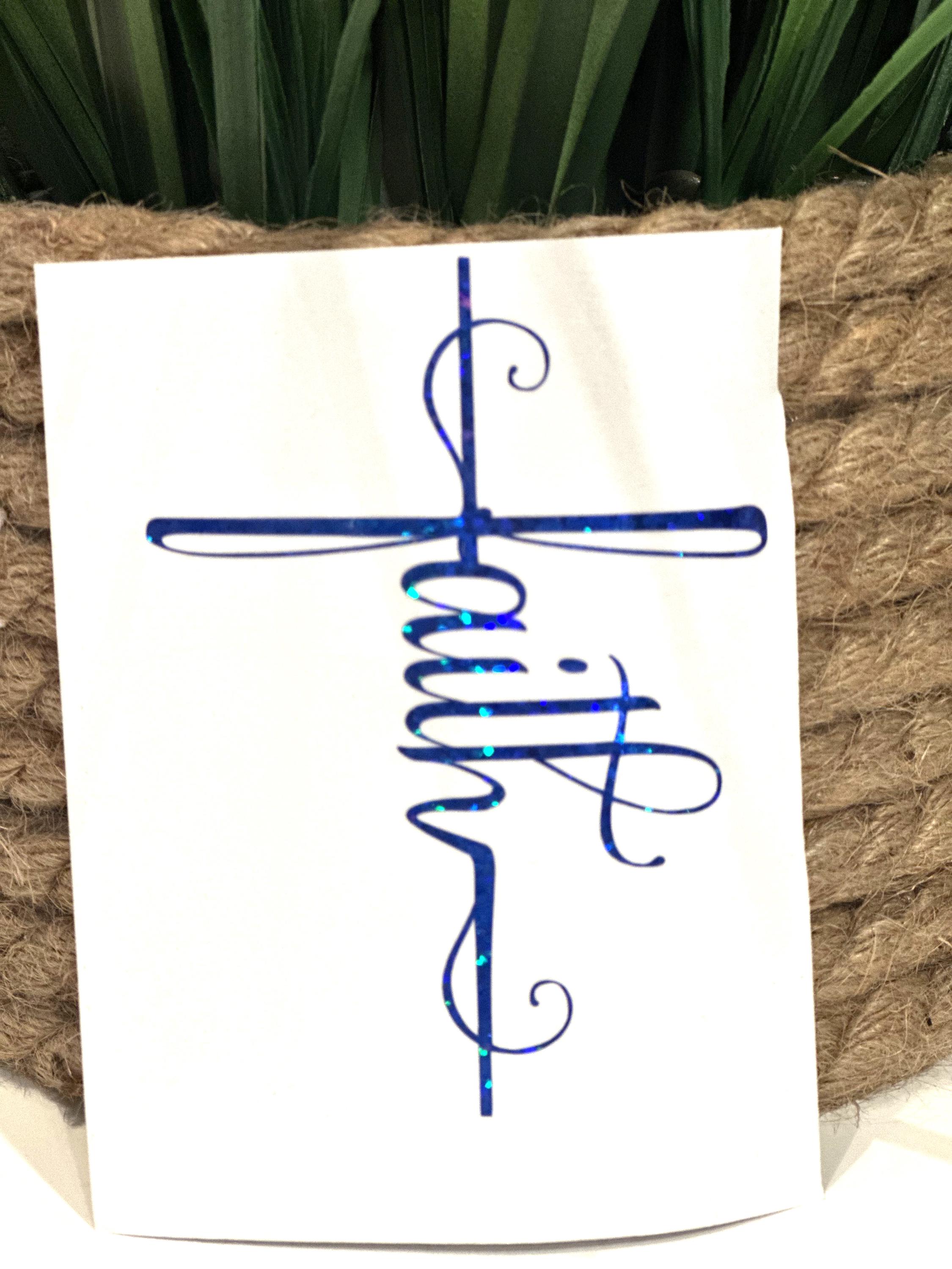 Faith Decal | Faith Sticker | Religious Decal | Religious Sticker ...