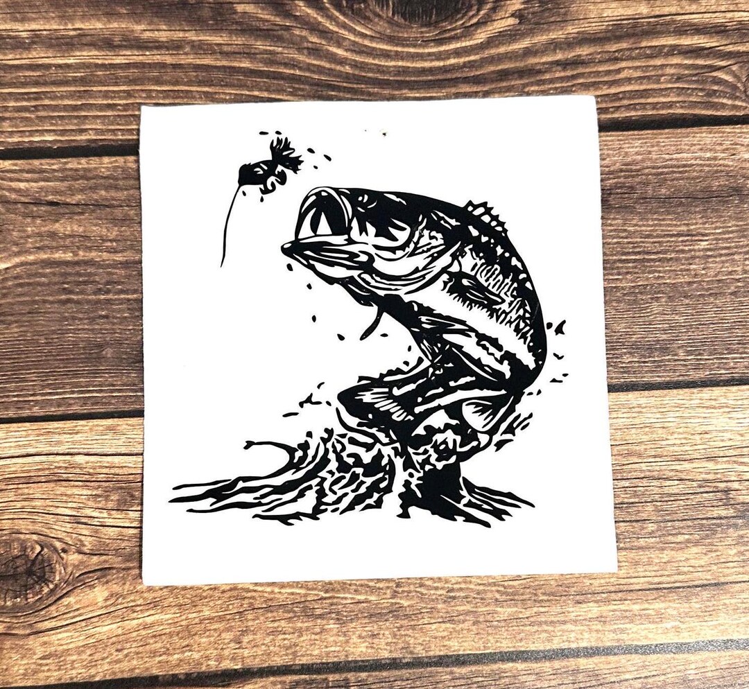Fish Decal | Bass Sticker | Fishing Decal | Fishing Sticker | Bass ...