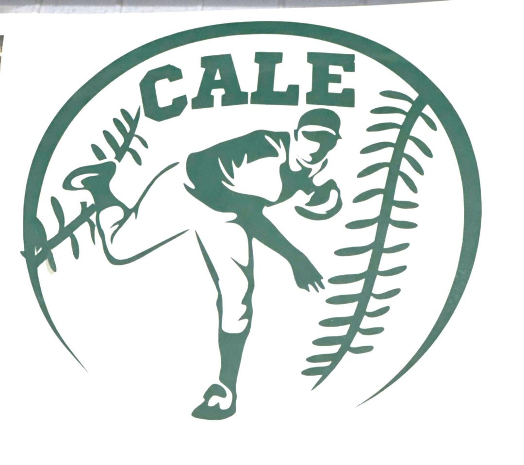 Baseball Pitcher Decal | Fun Sports Sticker | Baseball Decal for Yeti ...