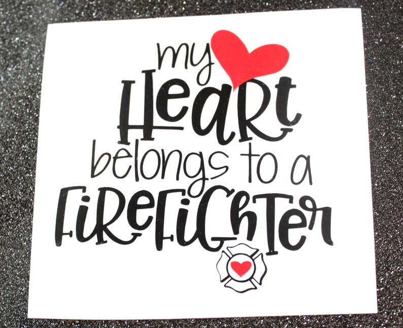 Fire Decal Fire Sticker Firefighter Decal Firefighter Sticker ...