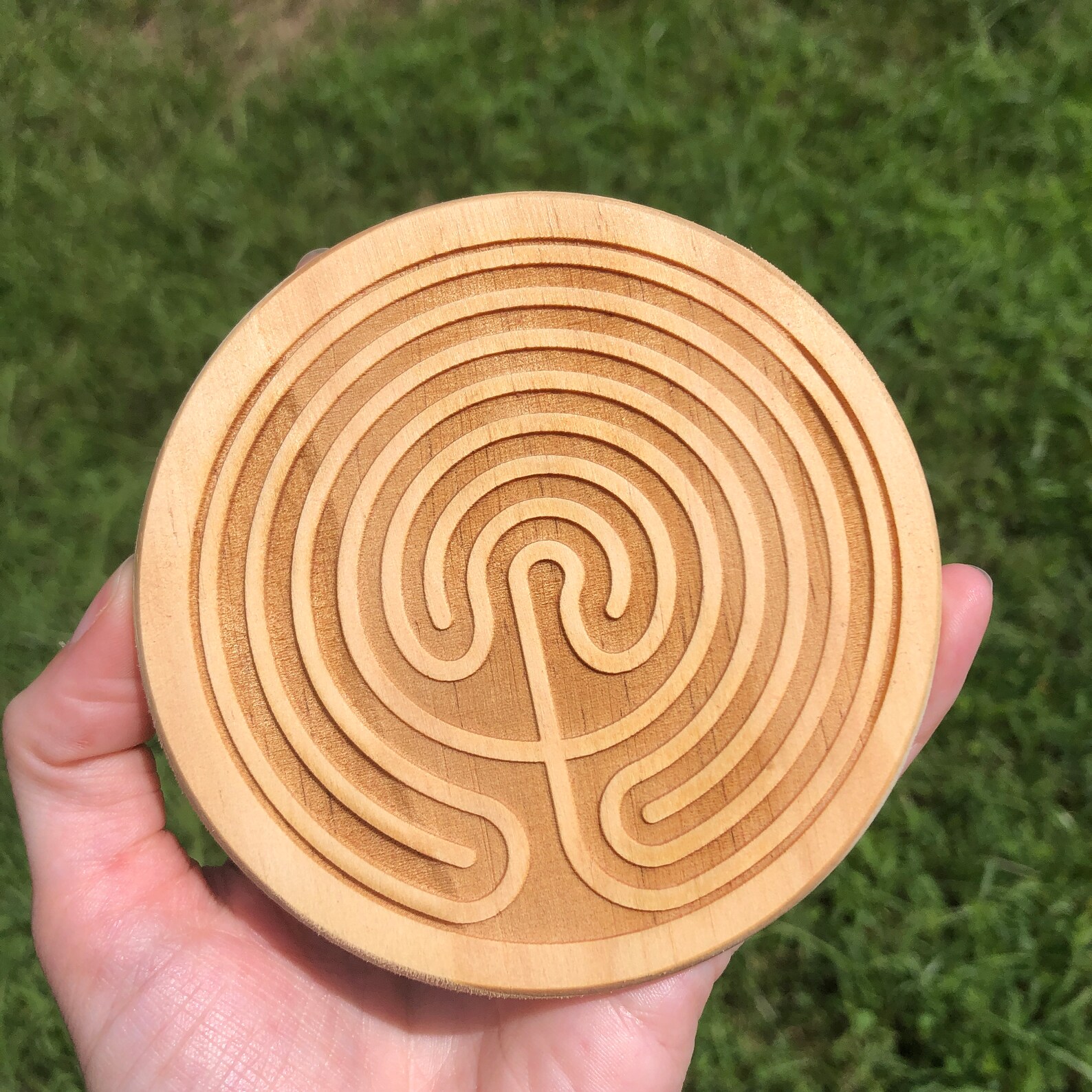 Small Wooden Cretan Labyrinth (sacred Path, Priestess, Pilgrimage ...