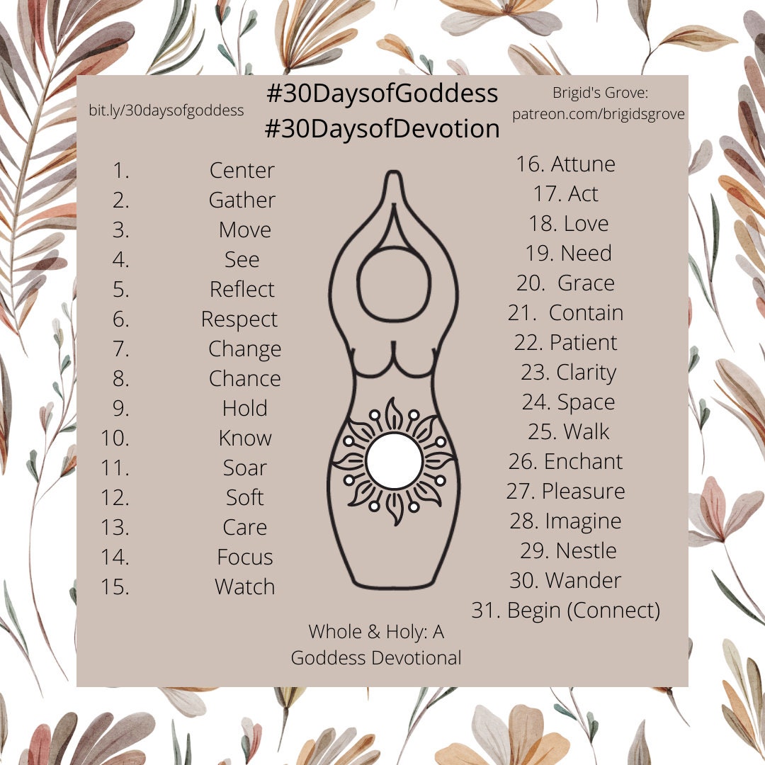 Digital: August Expansion Pack for 30daysofgoddess (printable Cards ...
