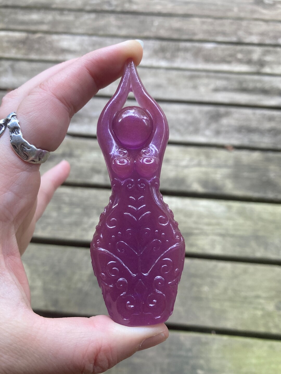 Experimental Color Devi Goddess Statue, Semi-translucent Plum brigid's ...