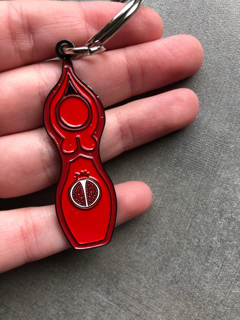 Persephone Story Goddess Keychain (brigid’s Grove, Enamel, Pomegranate ...