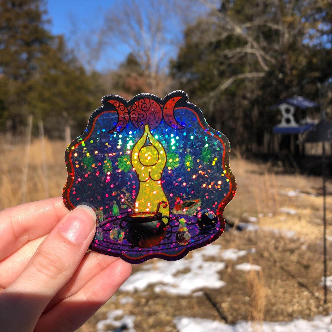 Circe Story Goddess Sticker, Die Cut, Holographic Glitter (brigid’s ...