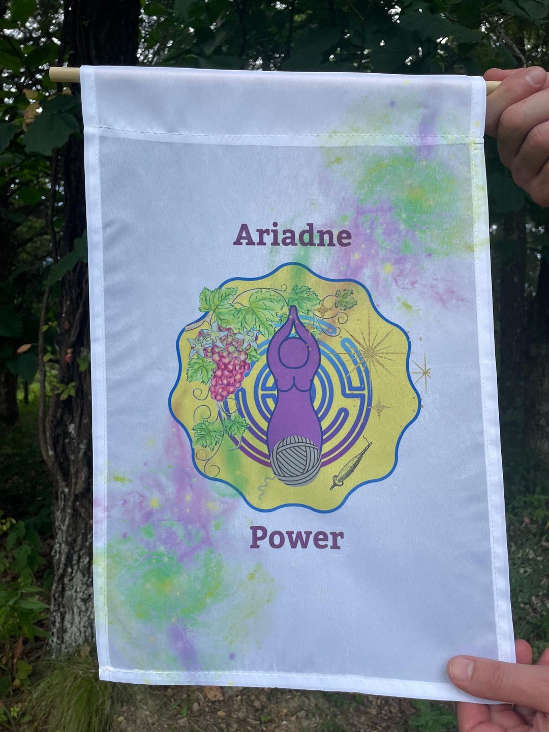 Ariadne Goddess Power Blessing Prayer Flag (goddess Banner, Priestess ...