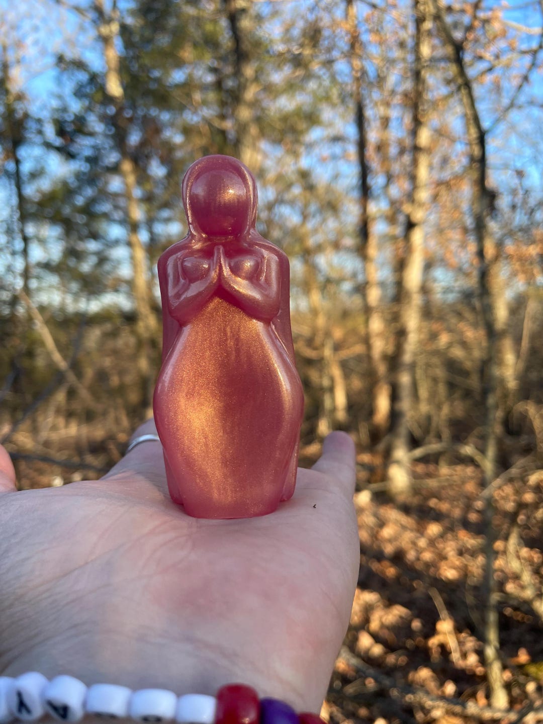 Spring Restoration Cloaked Goddess Statue, Persephone Peach (ostara ...