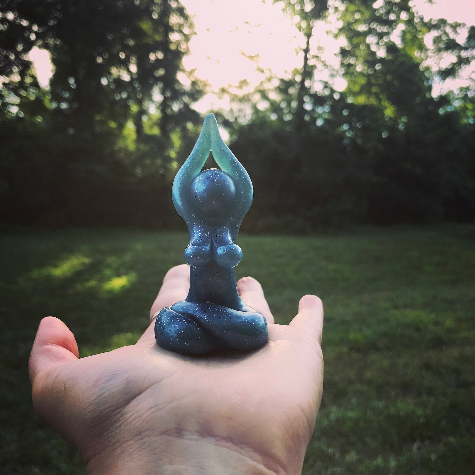 Solitude Meditation Goddess Sculpture statue Goddess - Etsy