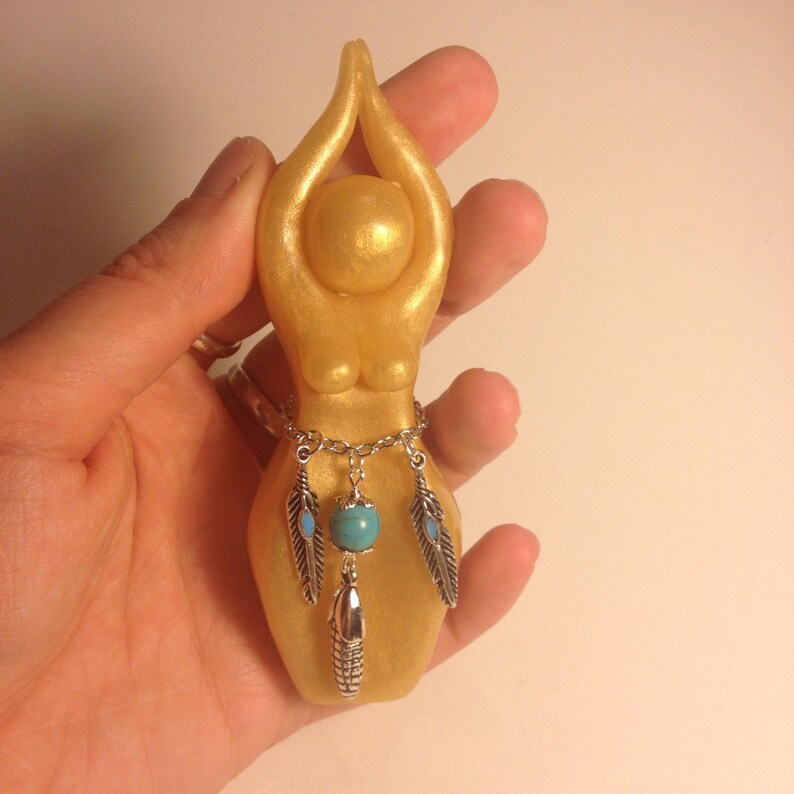 Corn Mother Corn Maiden Goddess Statue statue Yellow Woman - Etsy