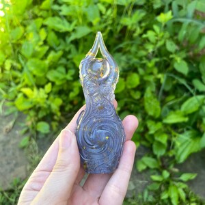 SPECIAL EDITION Tanit Galaxy Goddess Statue (figurine, Moon, Sun, Stars ...