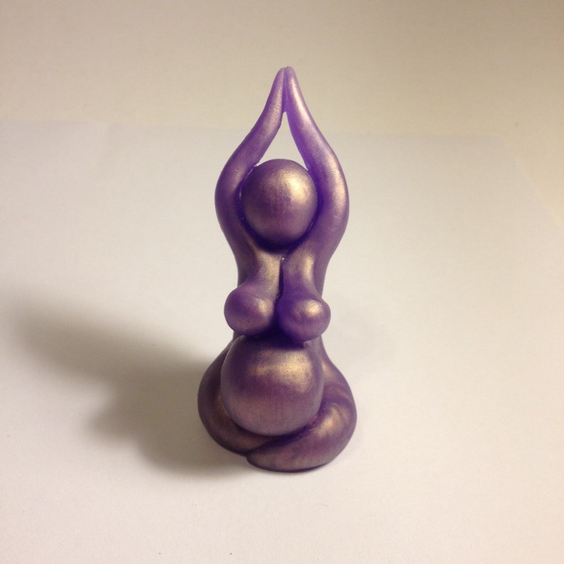 Lavender Pregnant Goddess Birth Goddess Art Sculpture - Etsy