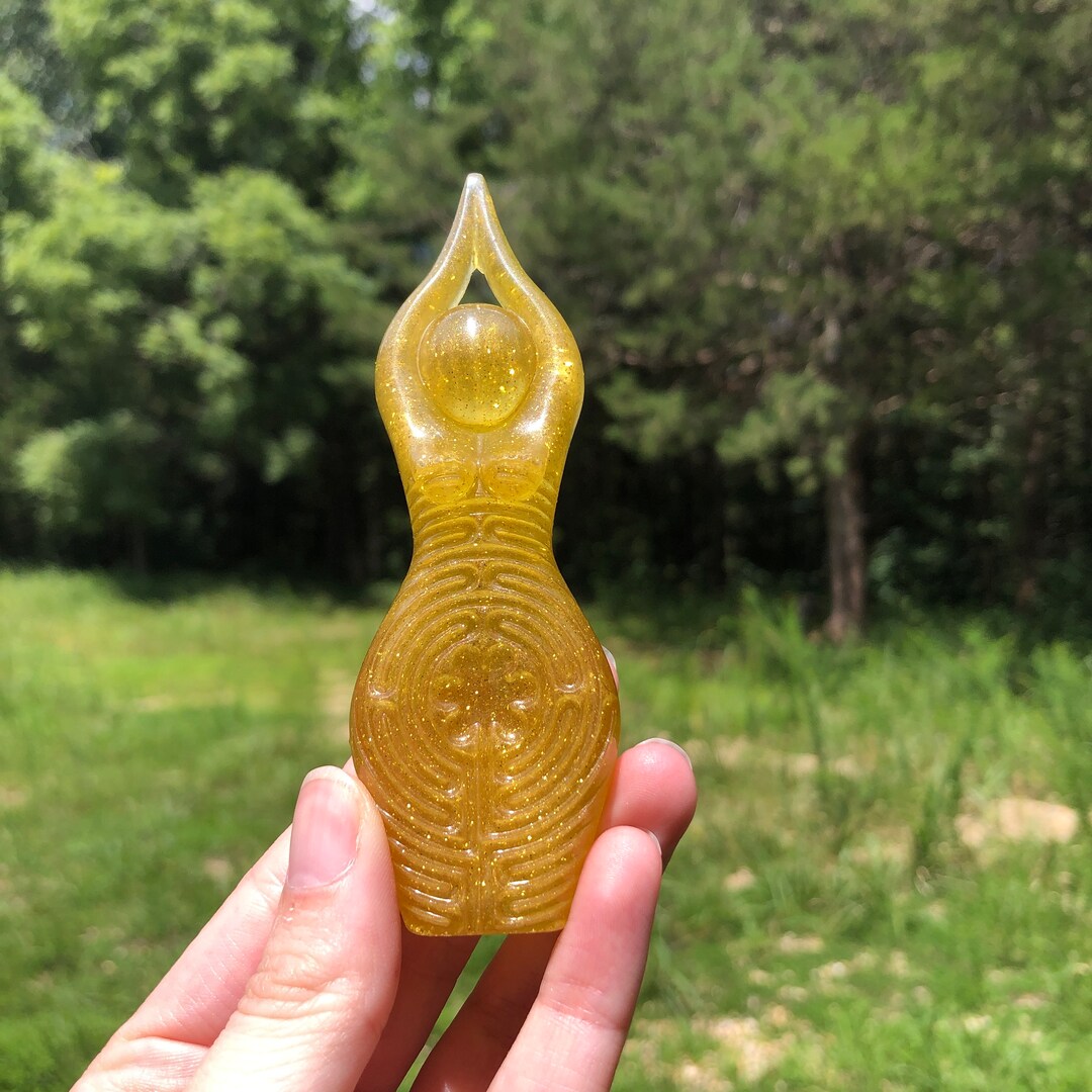 Experimental Color Labyrinth Goddess Sacred Path Statue, Semi ...