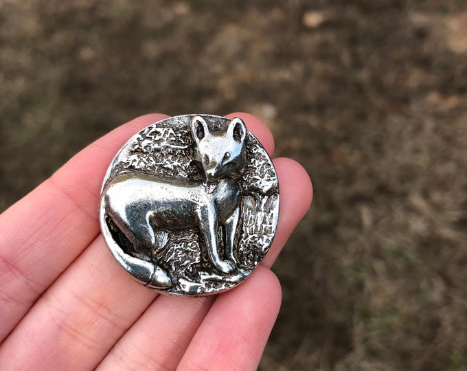 Fox Animal Speak Pewter Charm (priestess, Wiccan, Pagan, Ceremony ...