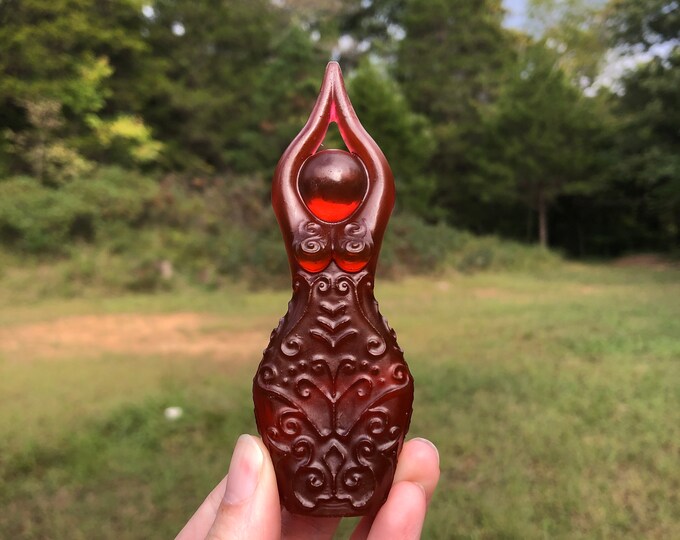 Journey Devi Goddess Statue - Semi-transparent Pomegranate (figurine ...