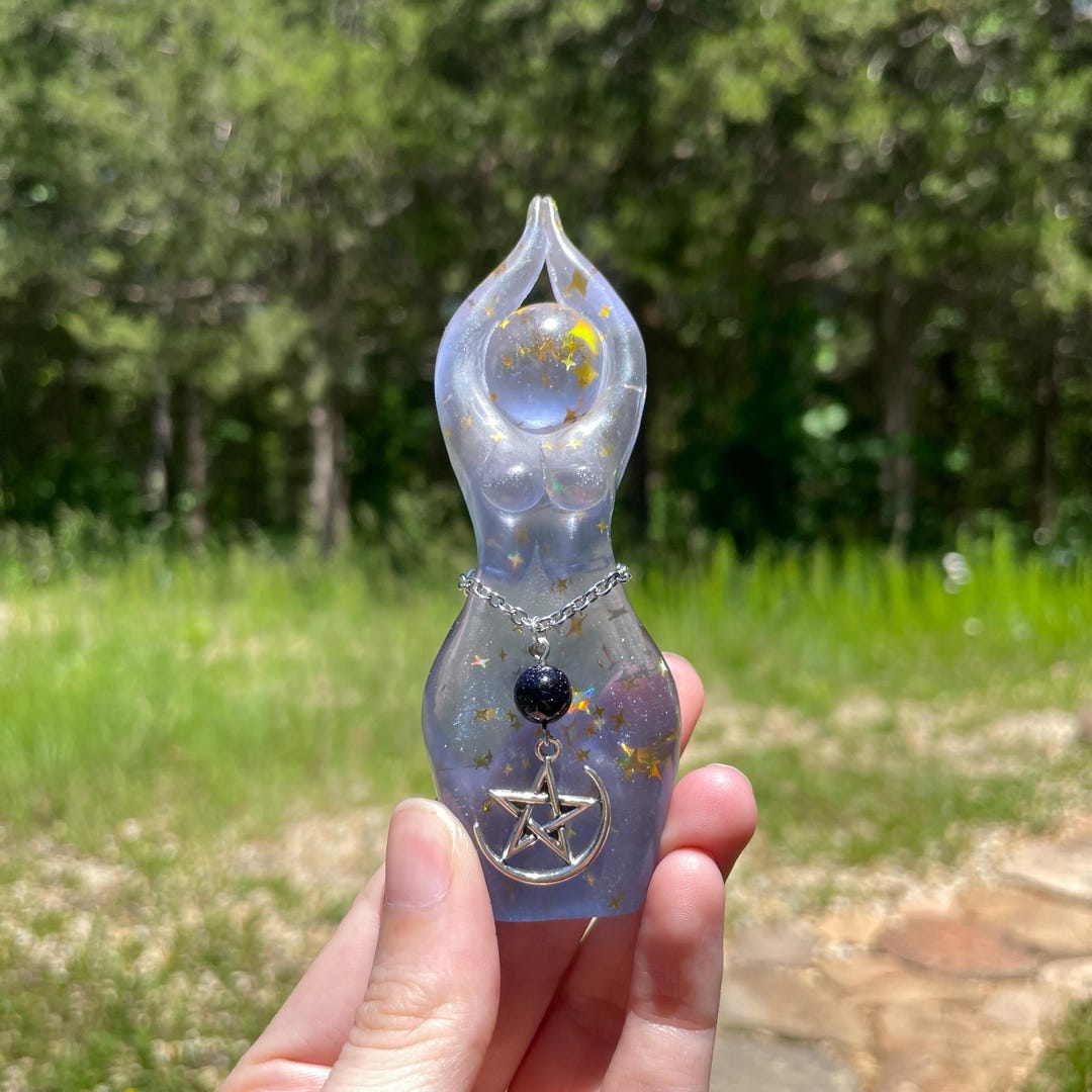 SPECIAL EDITION Tanit Story Goddess Statue (figurine, Moon, Sun, Stars ...