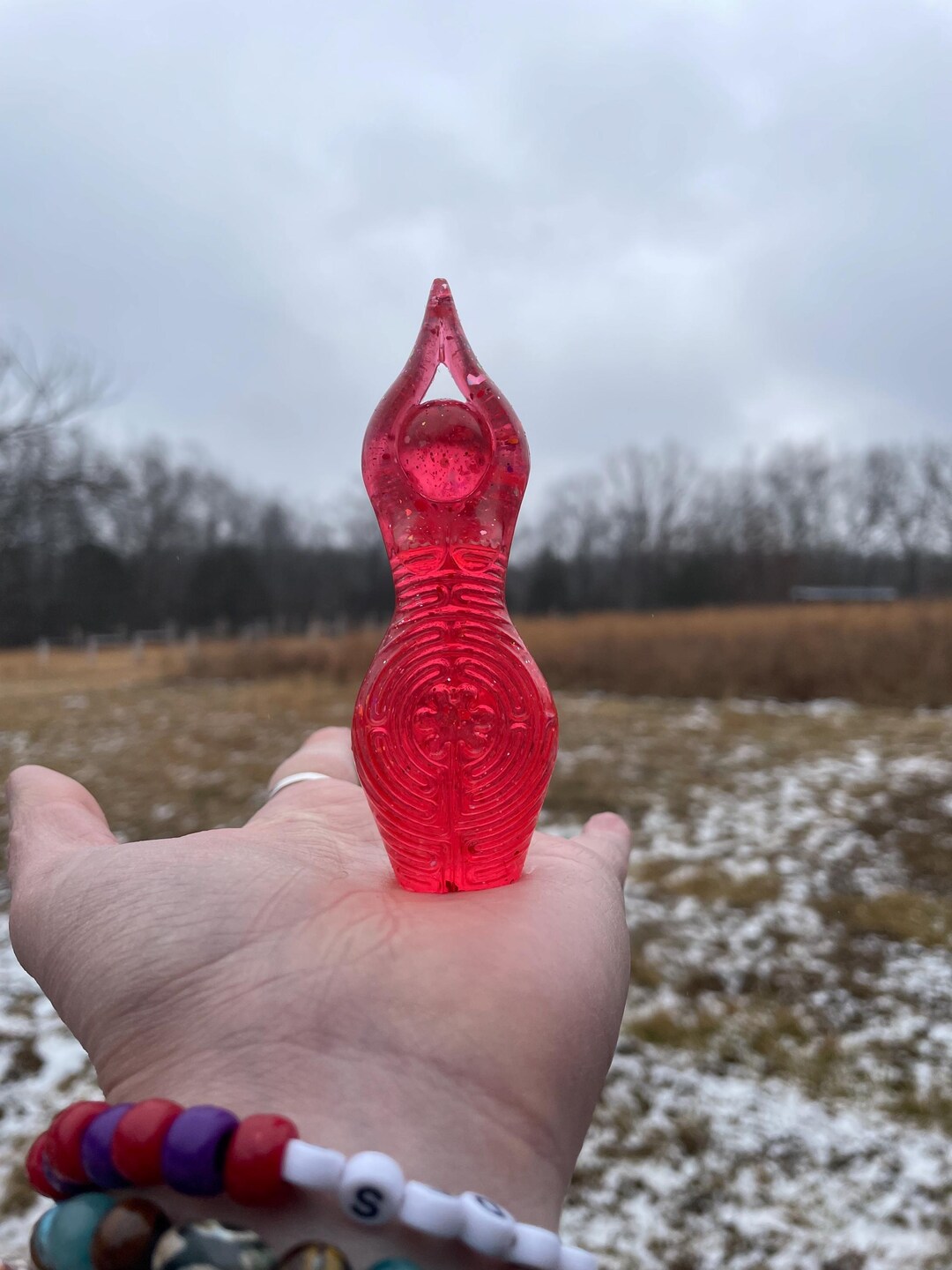 Special Edition Create Labyrinth Goddess Statue, Sparkly Bright Pink ...