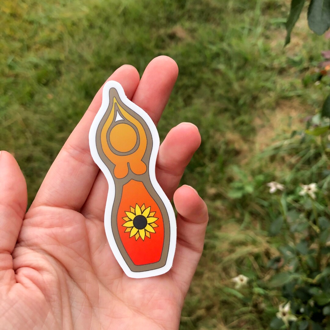 Sunflower Story Goddess Sticker (journal, Goddess, Brigid's Grove ...