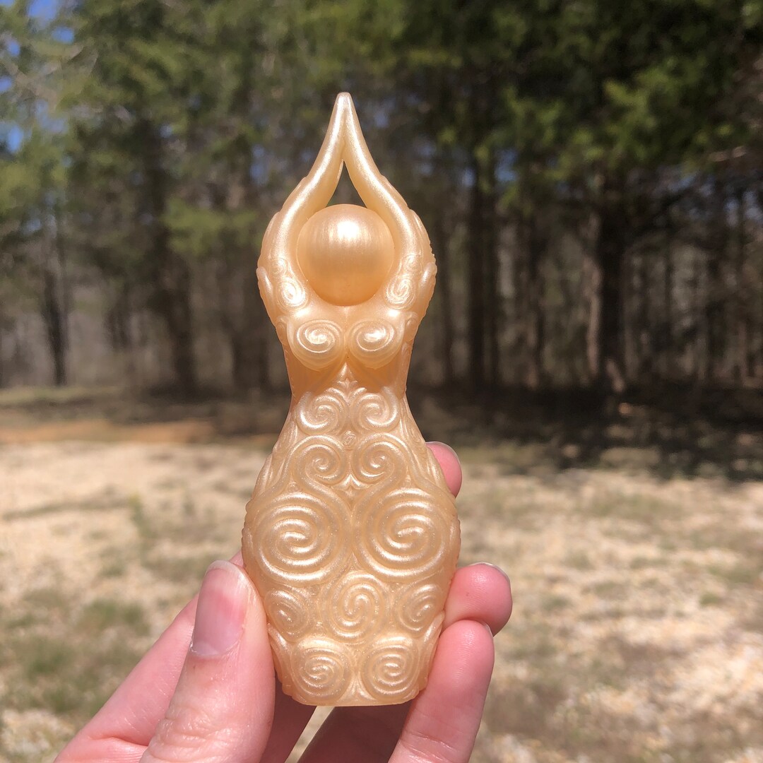 Buttercup Newgrange Goddess Statue, Pastel Yellow (beltane, Spring ...
