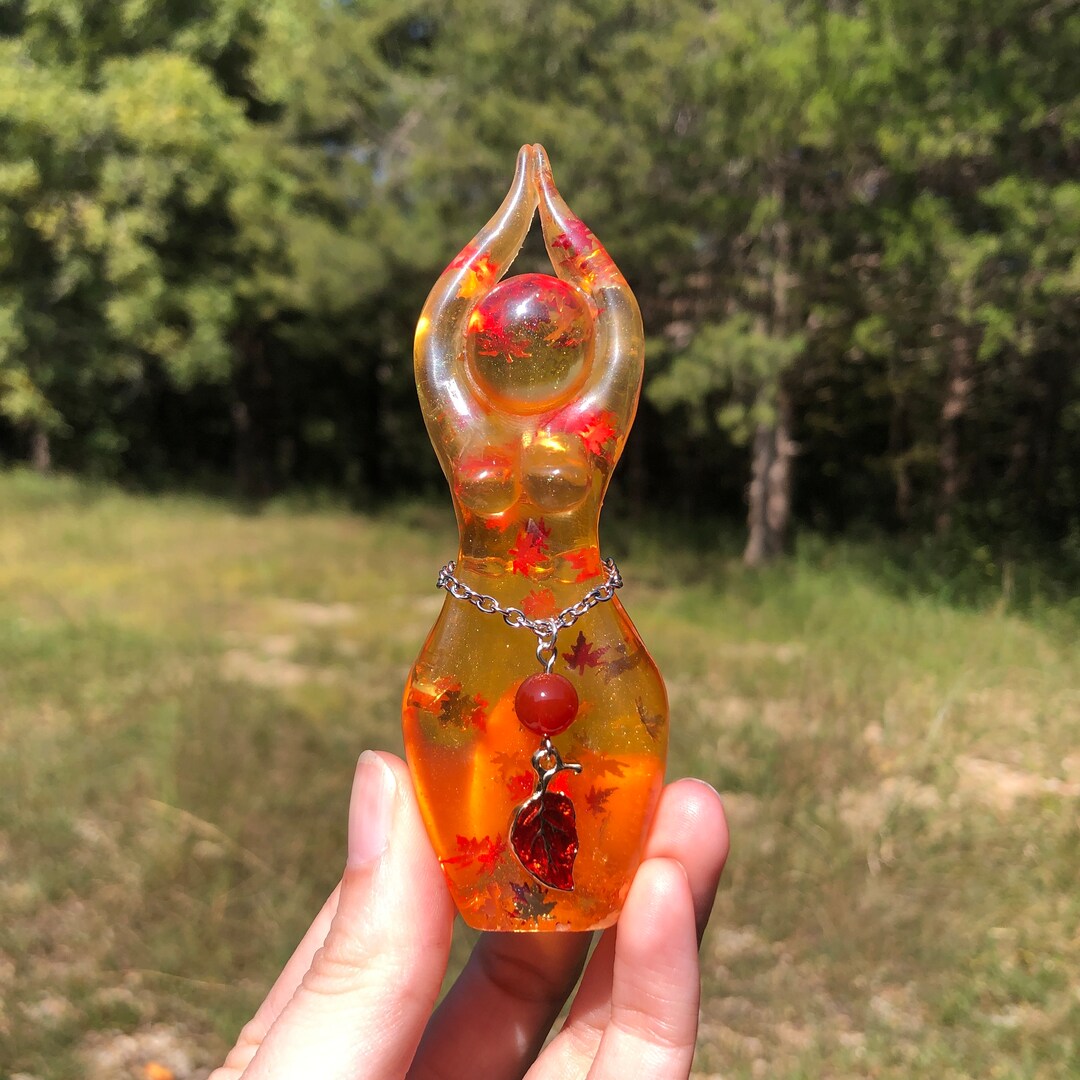 Changing Seasons Story Goddess, Semi Transparent Gold-orange With ...