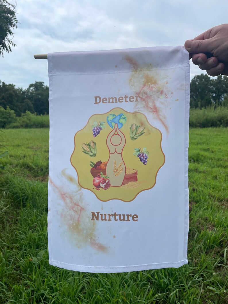 Demeter Goddess Nurture Blessing Prayer Flag (goddess Banner, Priestess ...