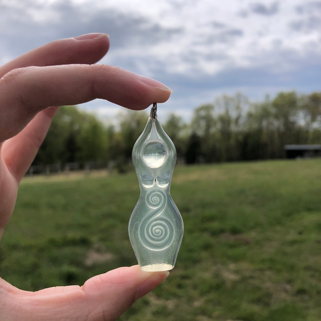 NEW Style Mini Shakti Goddess Pendant, Semi-transparent/clear goddess ...