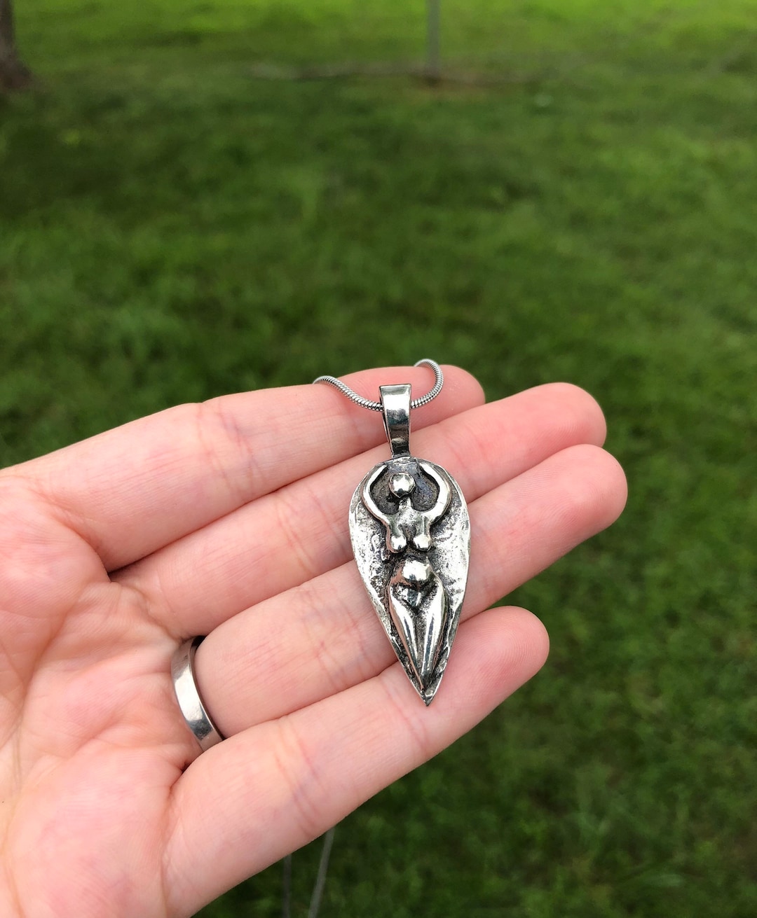 Abundance Goddess Pewter Pendant, Amulets of Avalon (priestess, Wiccan ...