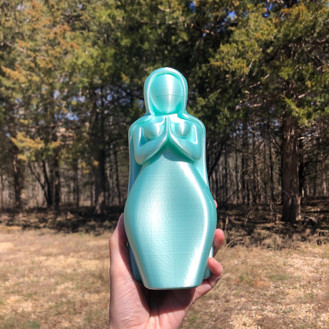 Divine Imperfection NEW GIANT Cloaked Goddess Statue, Mint Seafoam ...