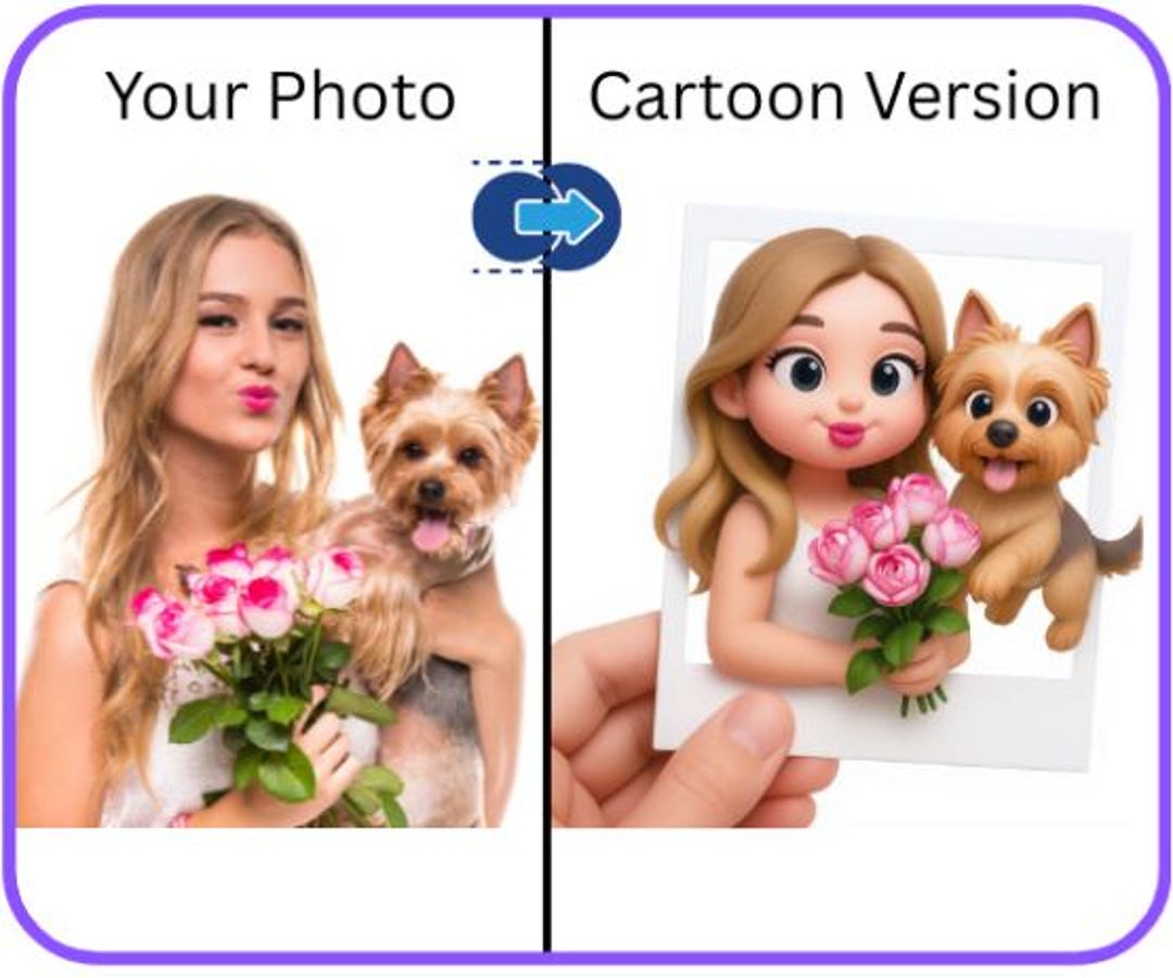 Custom Cartoon Dog Video From Your Photo Delivered in 12 Hours | Dog ...
