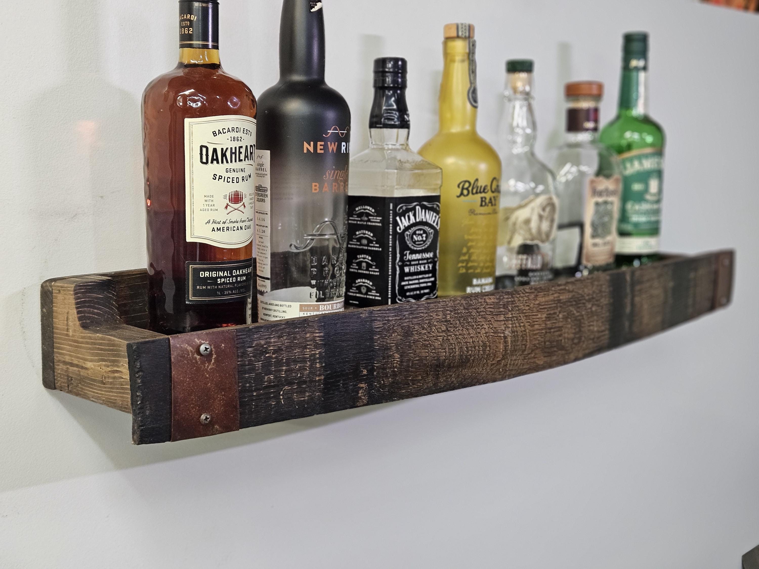 Bourbon Shelf/ Bourbon Barrel Shelf/ Barrel Stave Shelf - Etsy