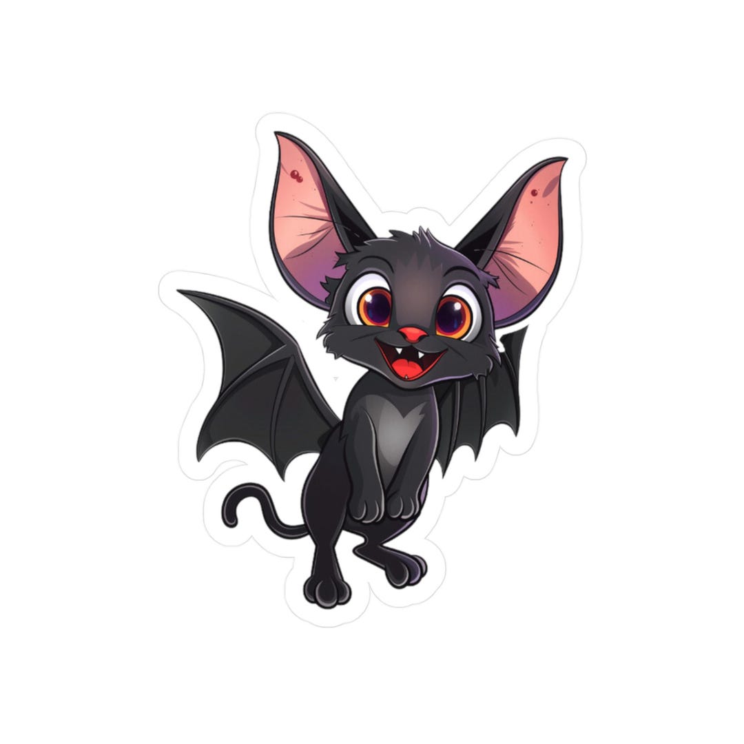 Spooky Bat Sticker - Etsy