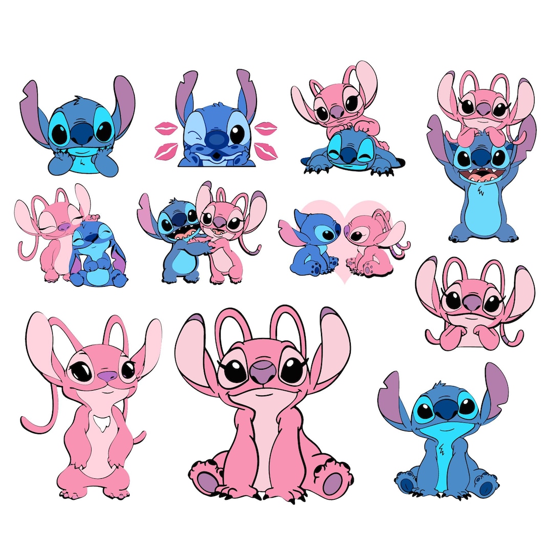 Stitch and Angel SVG Bundle, Stitch Svg, Png, Stitch Tshirt Mug Cup ...