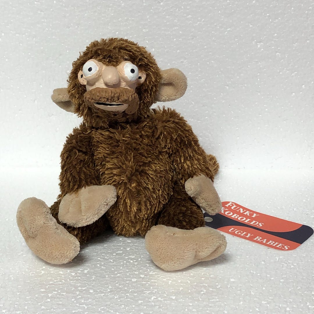 Roberto - Ugly Babies | Handmade Upcycled Plush Monkey Figurine OOAK ...