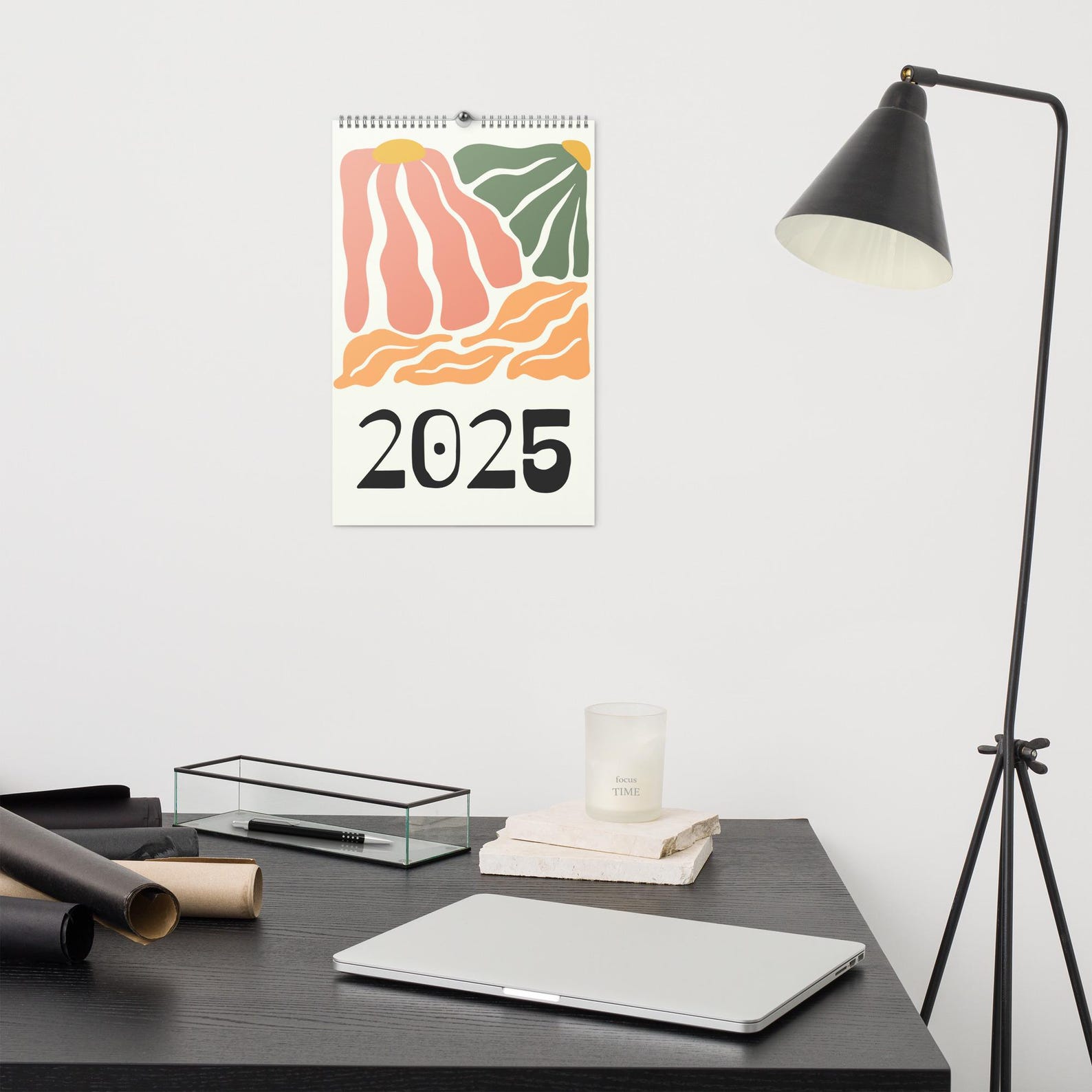 2025 Modern Flowers Calendar, 11x17 Wall Calendar, Botanical Art, Style ...