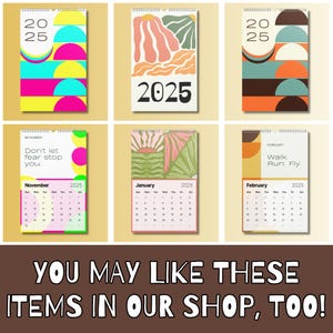 2025 Modern Flowers Calendar, 11x17 Wall Calendar, Botanical Art, Style ...