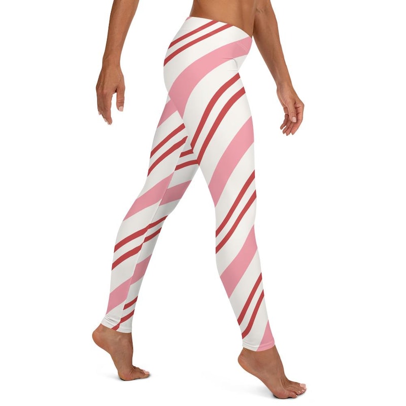 Candy Cane Leggings - Etsy