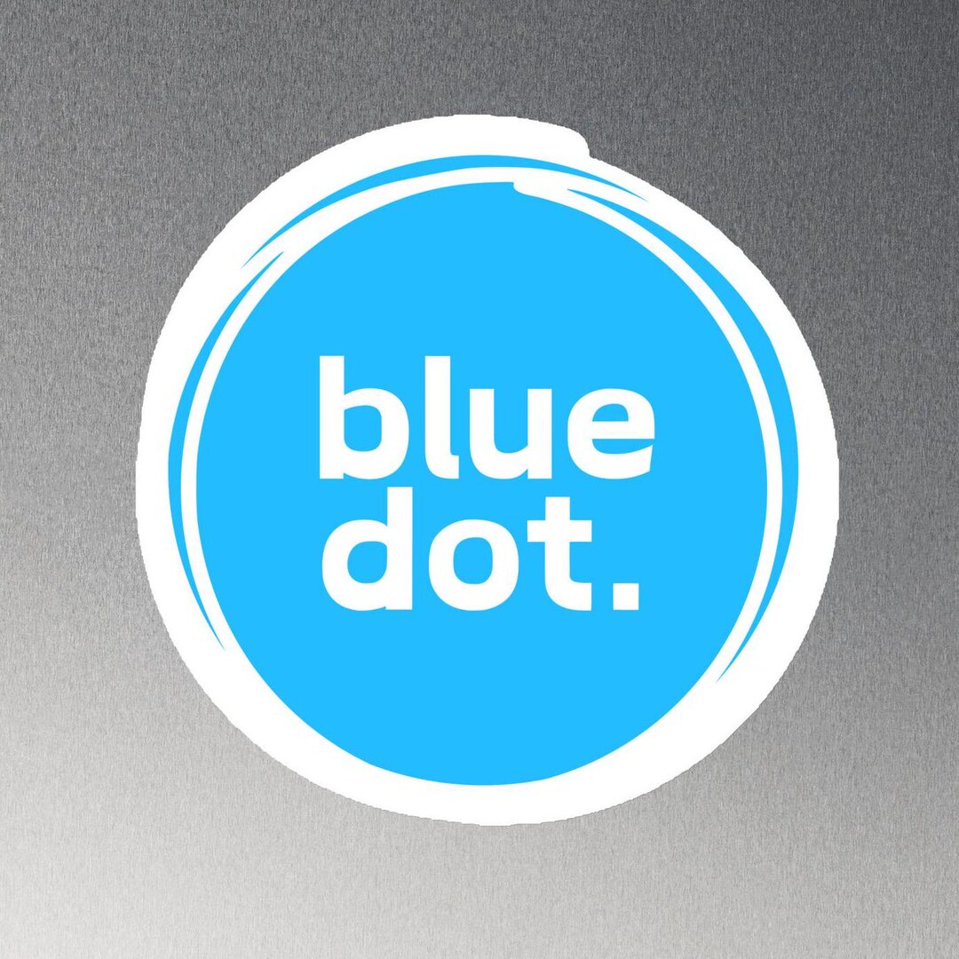 Blue Dot Round Magnet - Red State - Circle Die-cut - Kamala Harris Tim ...