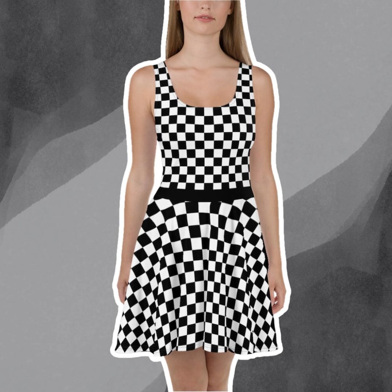 Checkerboard Dress - Etsy
