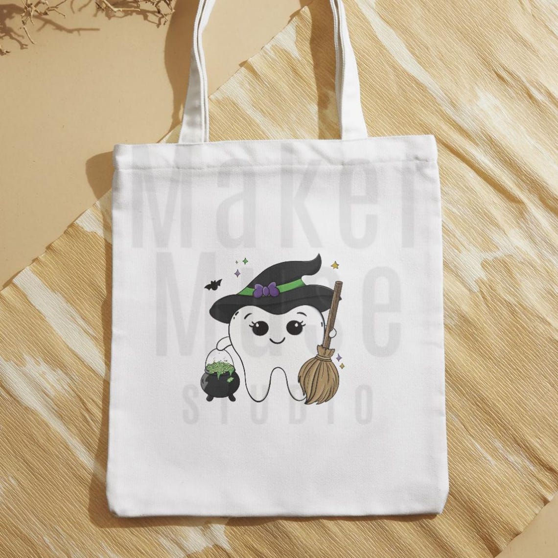 Halloween Witch Tooth Clipart – Dental Digital Art (png, Jpg, Pdf, Ai ...