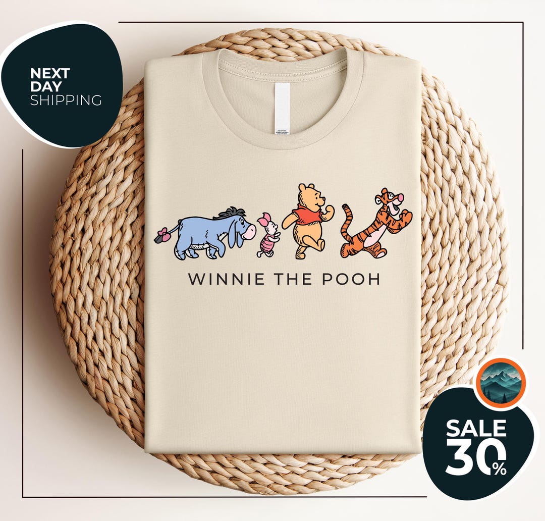 Disney Winnie the Pooh and Friends Shirt Comfort Colors Disney Shirt ...