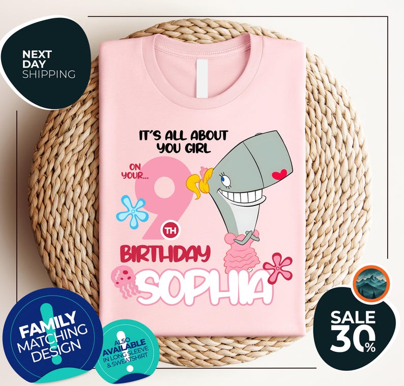 Sponge Bob Birthday Family Shirts | Custom Family T-shirt-personalized ...
