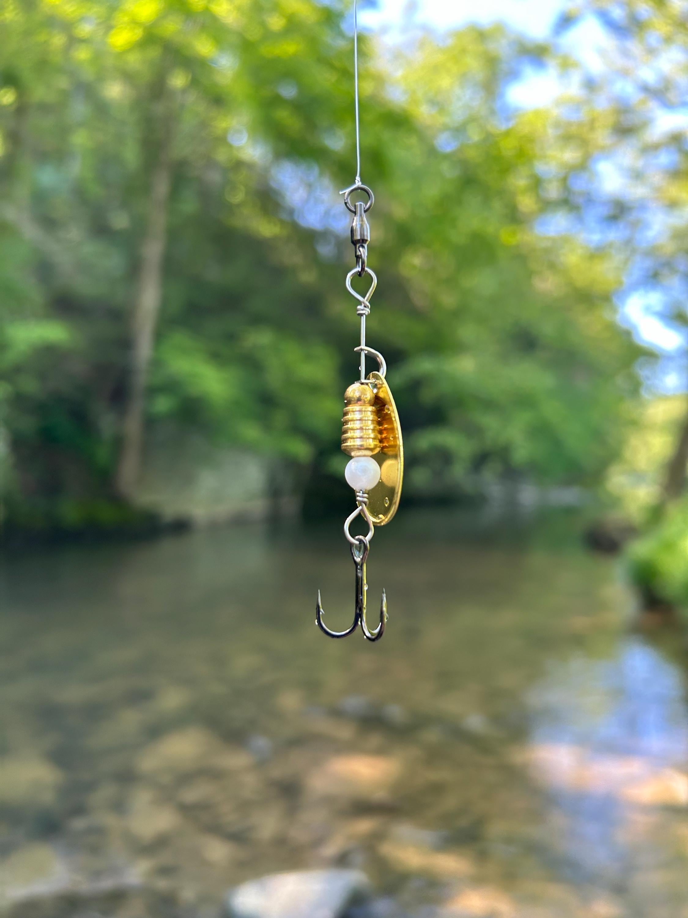 The “original” White Lightning Spinner. Trout, Bass, Panfish Spinning ...