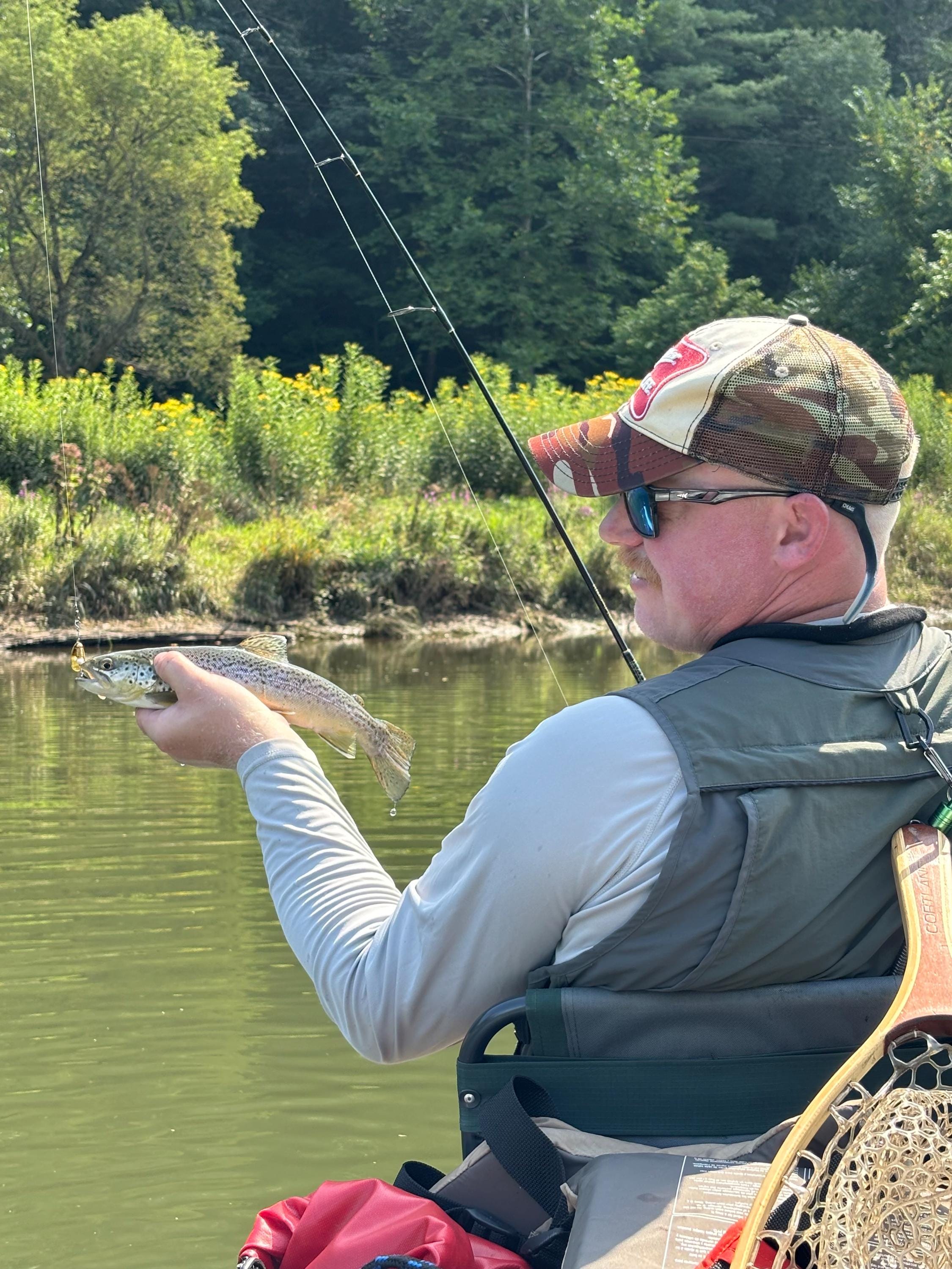 The original White Lightning Spinner. Trout, Bass, Panfish Spinning ...