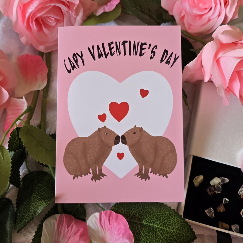 Capybara Valentine - Etsy