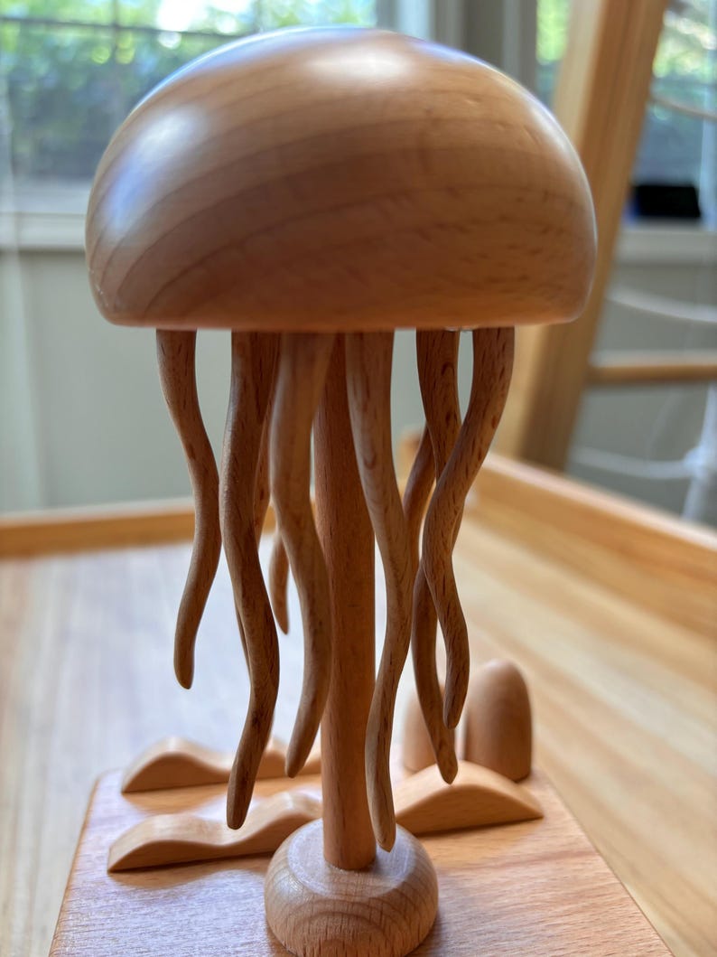 Wooden Jellyfish Music Box With Optional Custom Engraving – Handmade ...